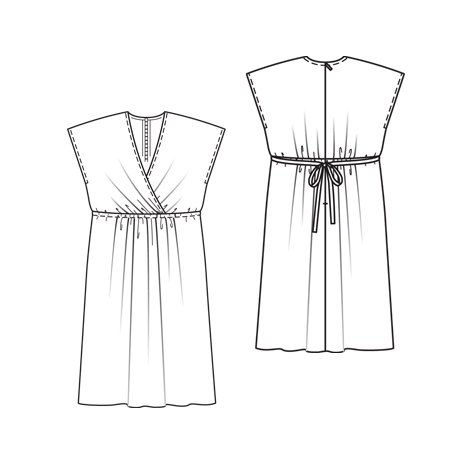 5 2010 Sleeveless Dress With Drawstring Detail – Sewing Projects